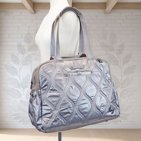 lug | Bags | Lug Aviator Metallic Pearl Matte Luxe Multi Compartment ...